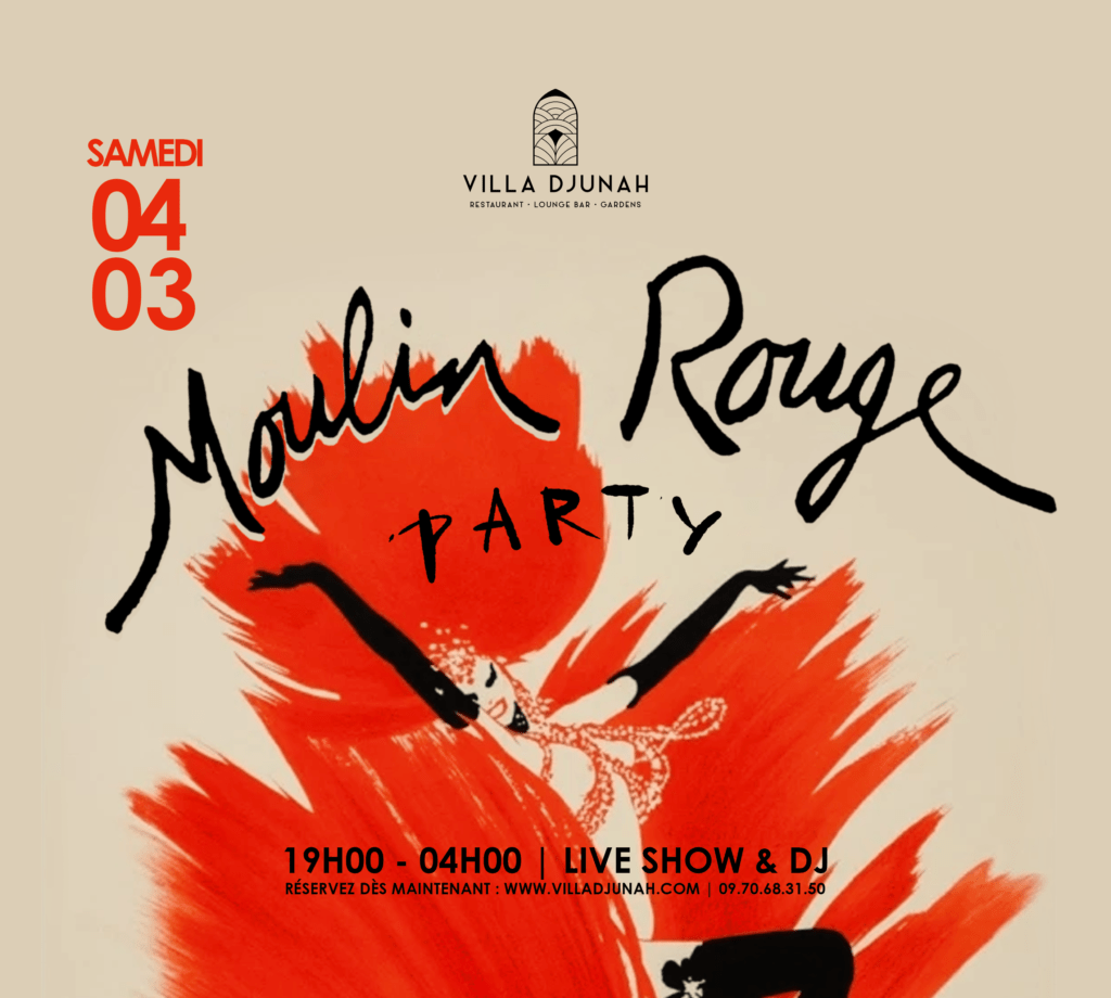 Dinner and Show : Djunah's Moulin Rouge - What's On - Villa Djunah