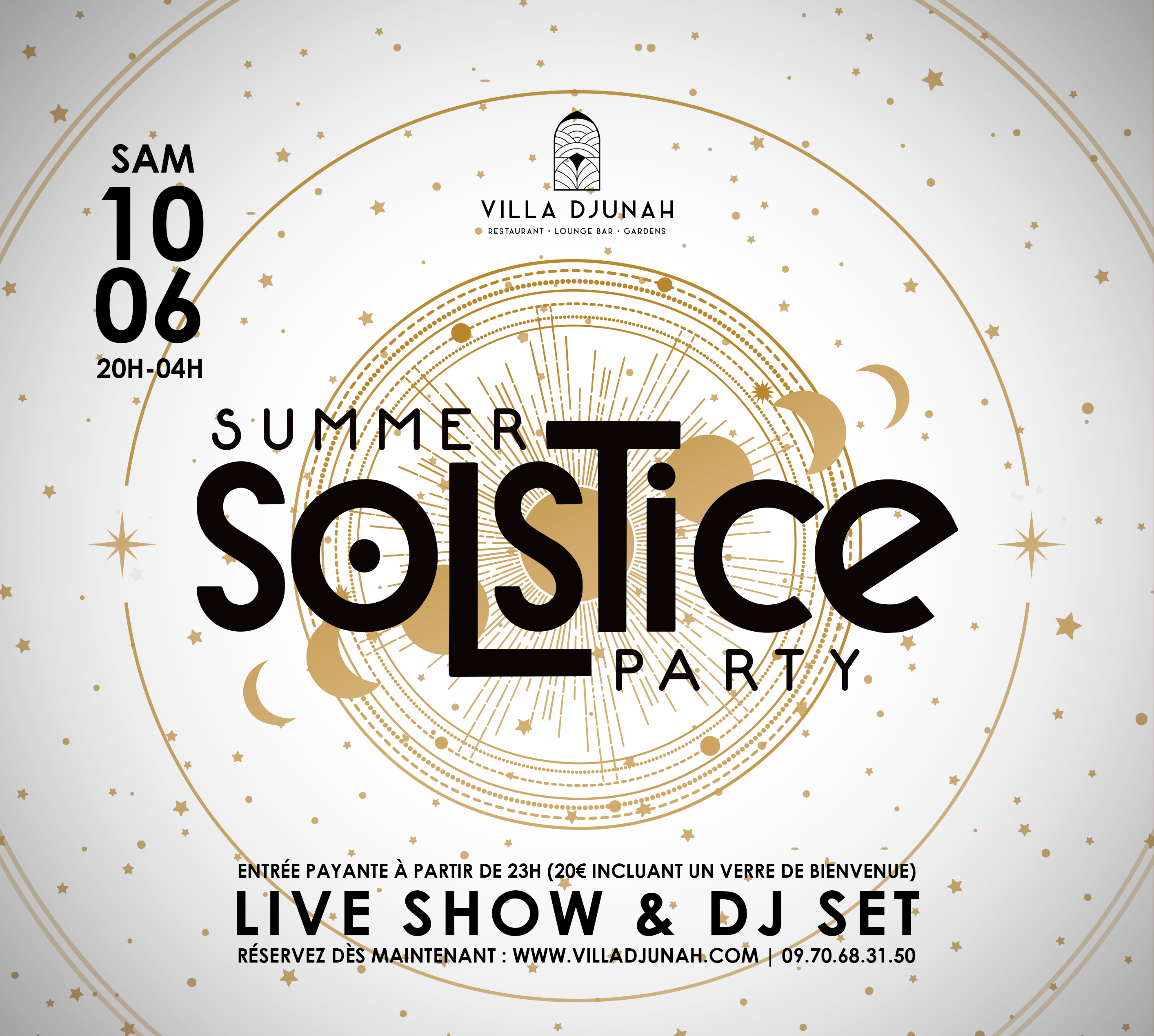 Summer Party - Celebrate the Summer Solstice - What's On - Villa Djunah